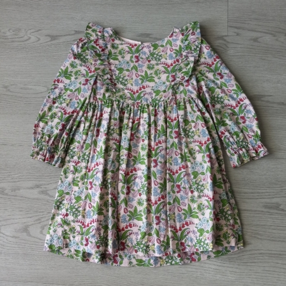 Mini Boden | Dresses | Mini Boden Wildflower Frill Tiered Dress 45y ...
